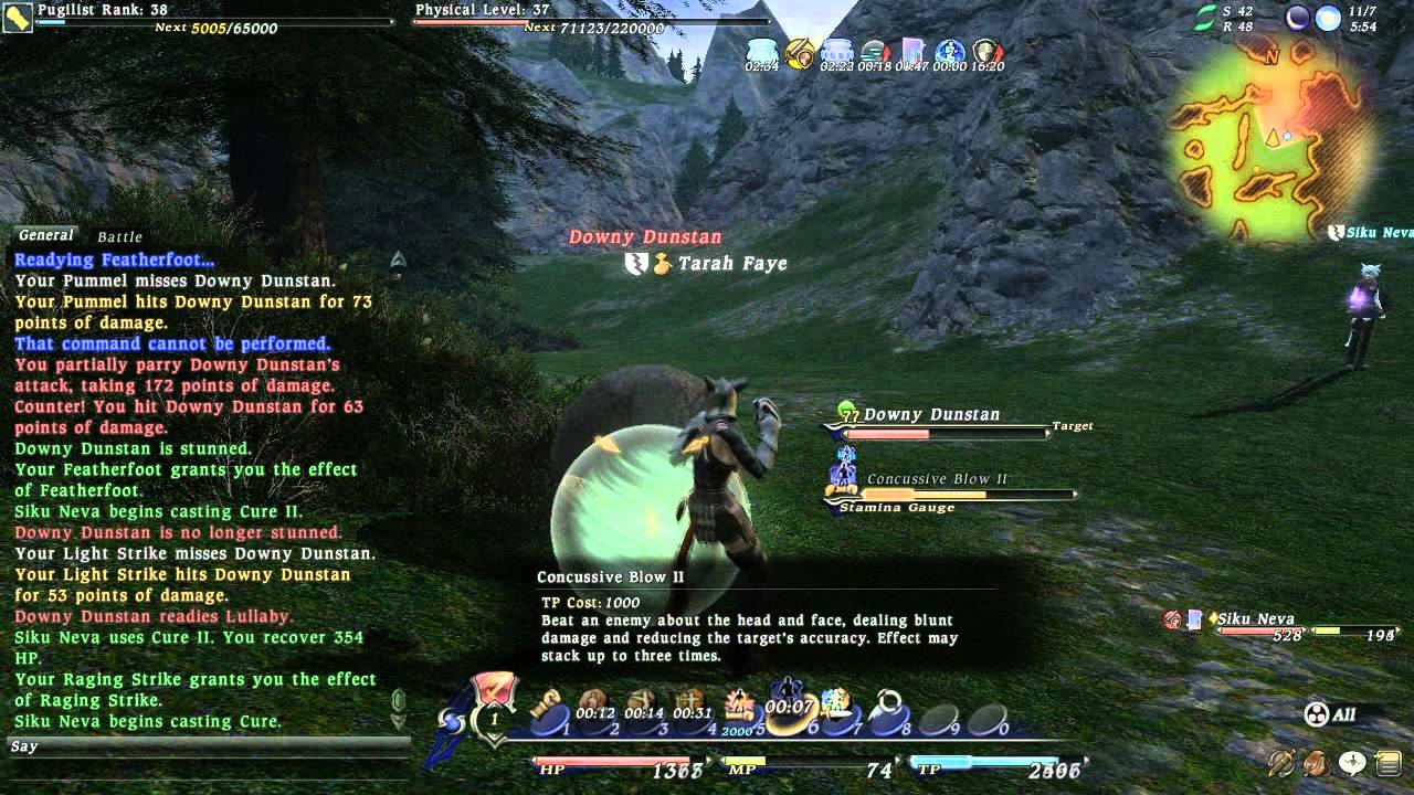 FFXIV Gameplay Downy Dunstan NM Duo - YouTube