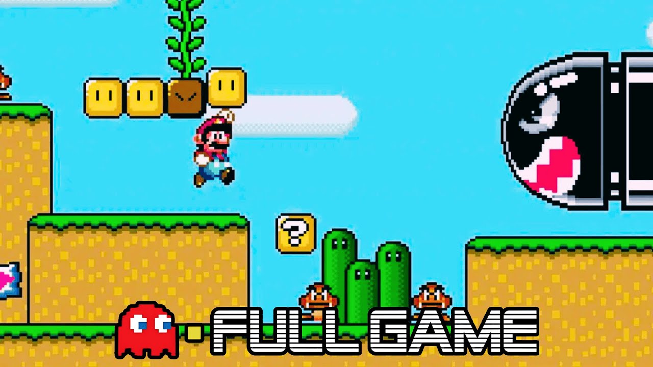 SUPER MARIO WORLD (SNES) Gameplay Walkthrough FULL GAME - No Commentary ...