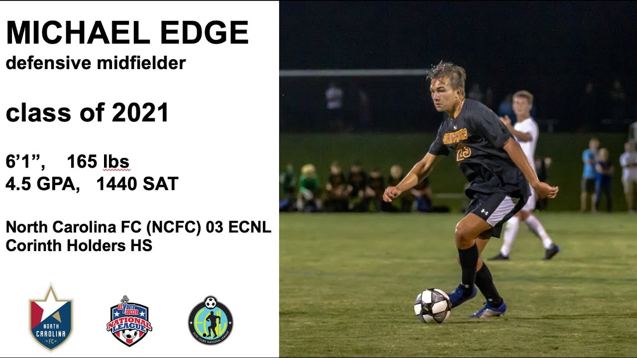 Michael Edge - Class of 2021 - College Soccer Recruiting Video - YouTube