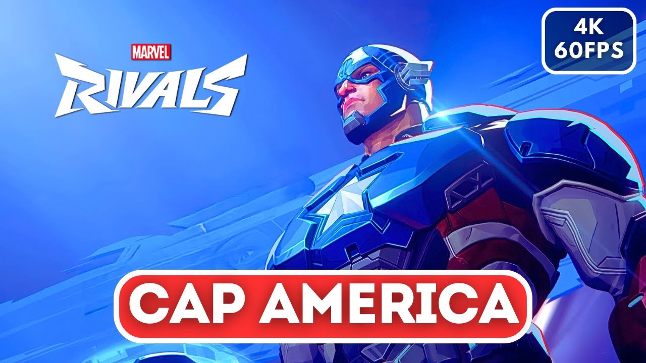 CAPTAIN AMERICA MARVEL RIVALS Gameplay Walkthrough【4K 60FPS】No ...
