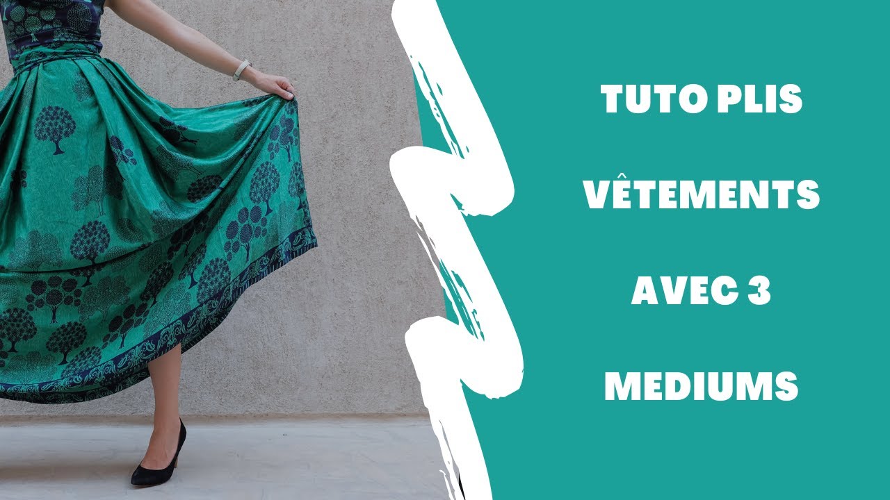 [TUTO] Effet plis vêtement avec 3 médiums différents 👗 - YouTube