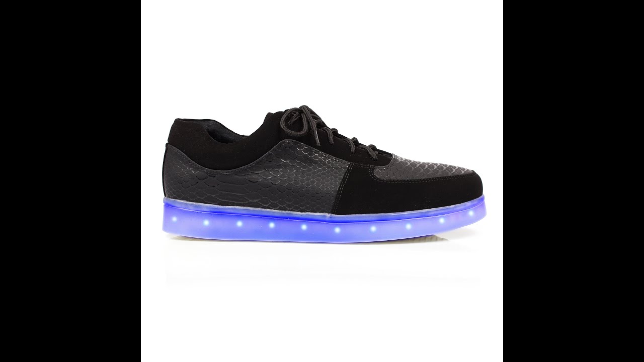 State of Flux Irregular Choice Light Up Shoes! (black) - YouTube