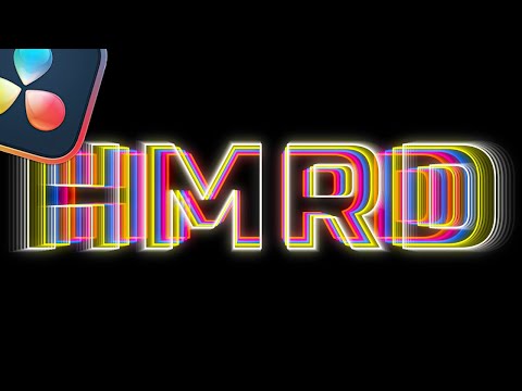 Retro Neon Yazı Animasyonu | Davinci Resolve 17 Dersleri
