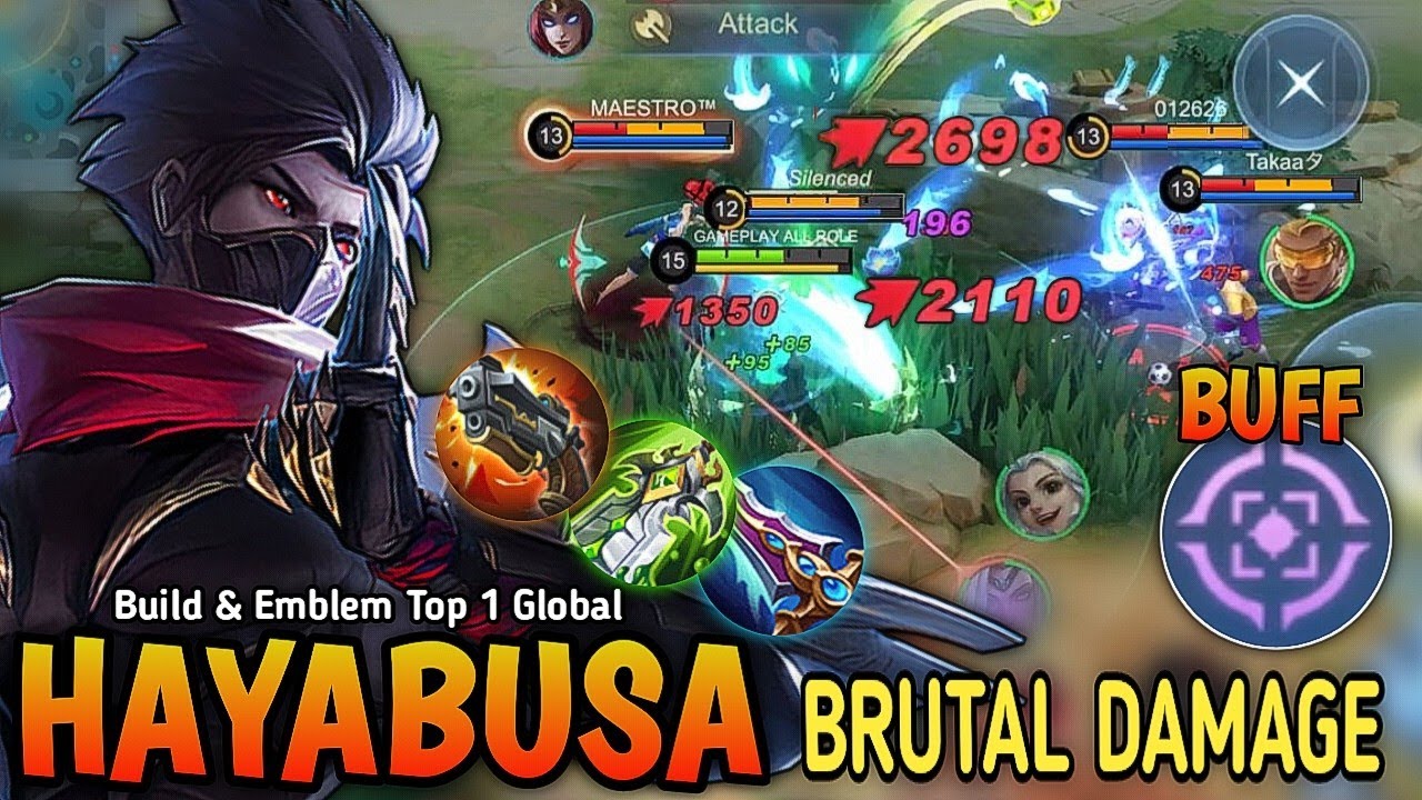 Hayabusa New One Shot Combo Build and New Emblem 100% Deadly - Build ...