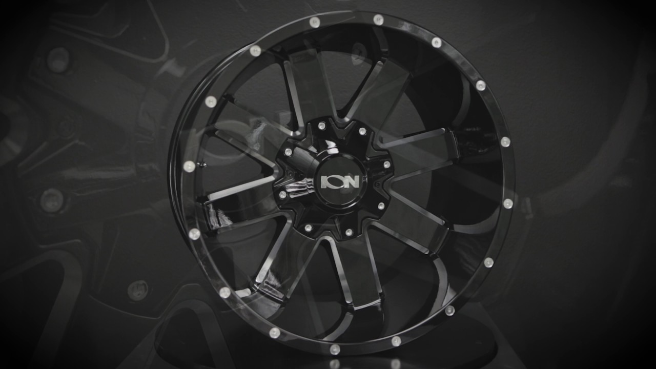 ION ALLOY WHEELS - STYLE 141 - BLACK W/ MILLED SPOKES - YouTube