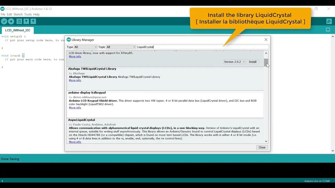 Install Library LiquidCrystal #Shorts - YouTube