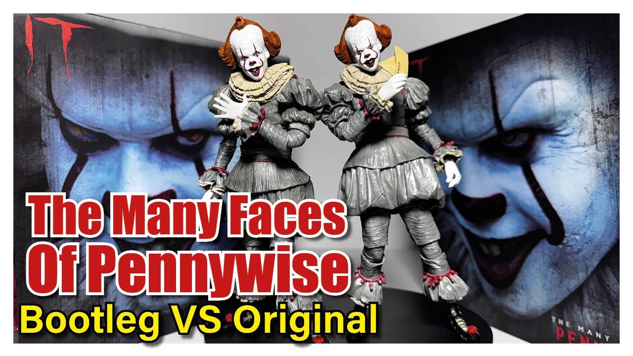 NECA Ultimate It Chapter 2 - The Many Faces Of Pennywise | Bootleg VS ...