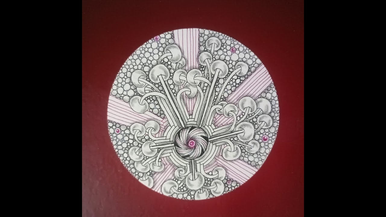 Zentangle Project Pack 20 Day 5 My version - YouTube
