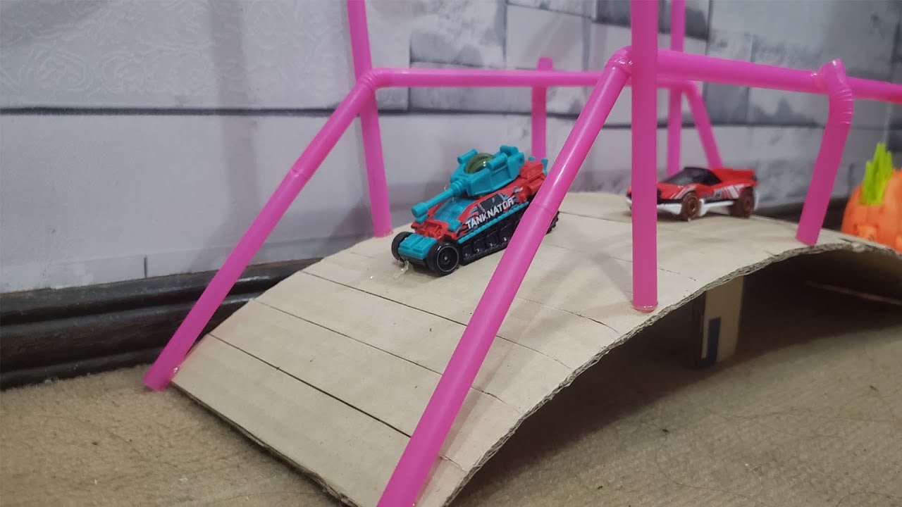 Curve Cardboard Bridge, #10minutesdiy #diy - YouTube