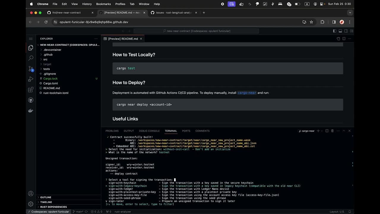 How to Create a New Rust Application on NEAR Protocol - YouTube