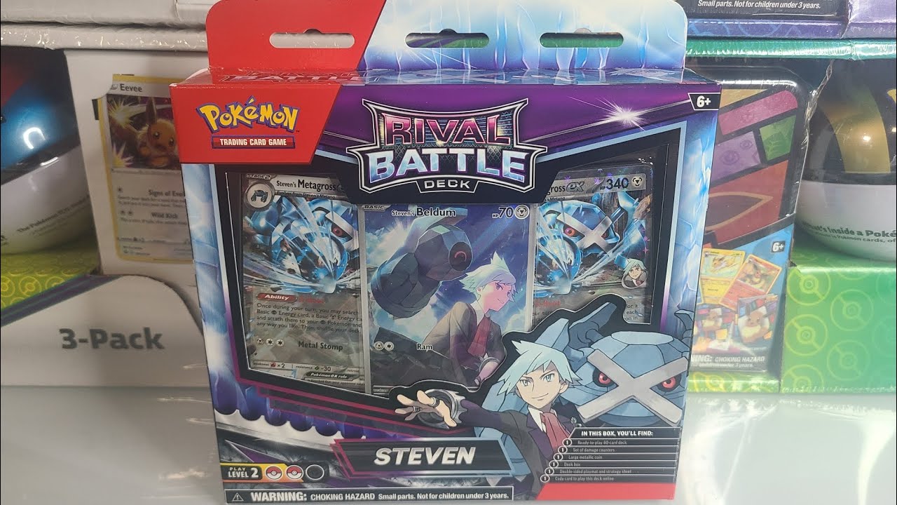 Steven Rival Battle Deck Unboxing (Steven's Beldum) - YouTube