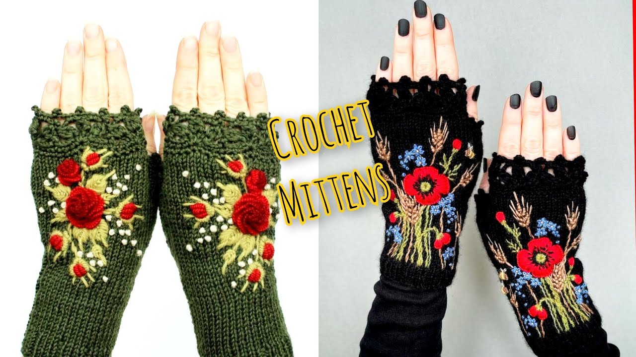 New Crochet Mittens Designs #Crochet Gloces Designs ideas # ...