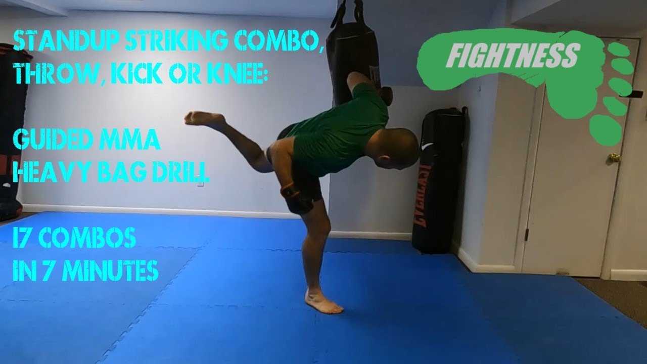 Standup Striking Combo, Throw, Kick or Knee - Guided MMA Heavy Bag ...