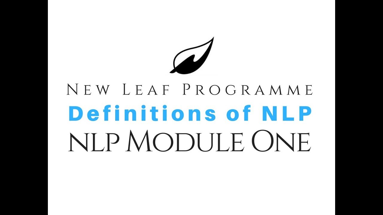 The Frames of NLP Lesson 1 - YouTube