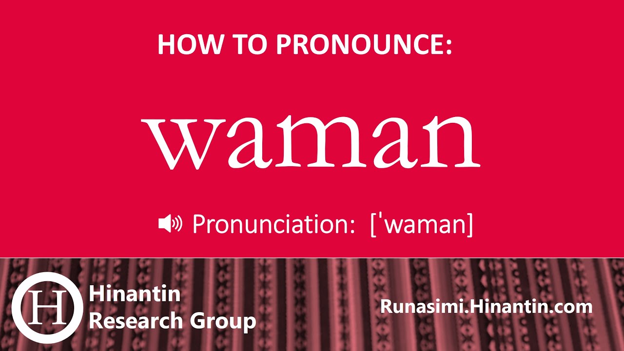 How to pronounce waman ‘falcon, hawk’ - YouTube