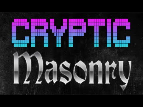 Cryptic Masonry - YouTube