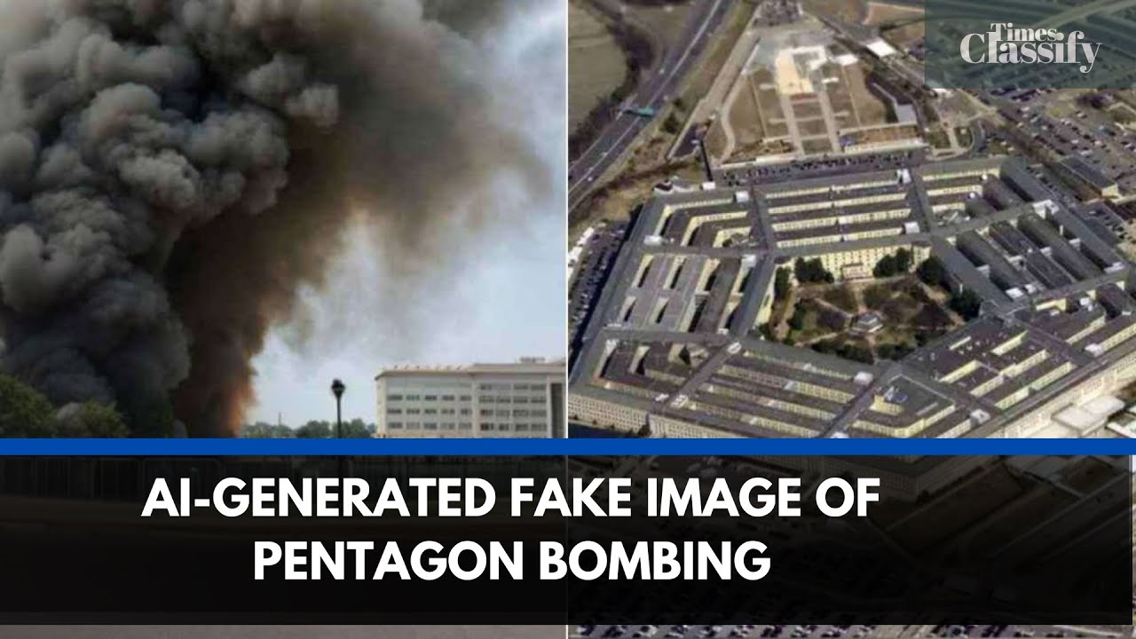 AI Generated Fake Image Of Pentagon Bombing - YouTube
