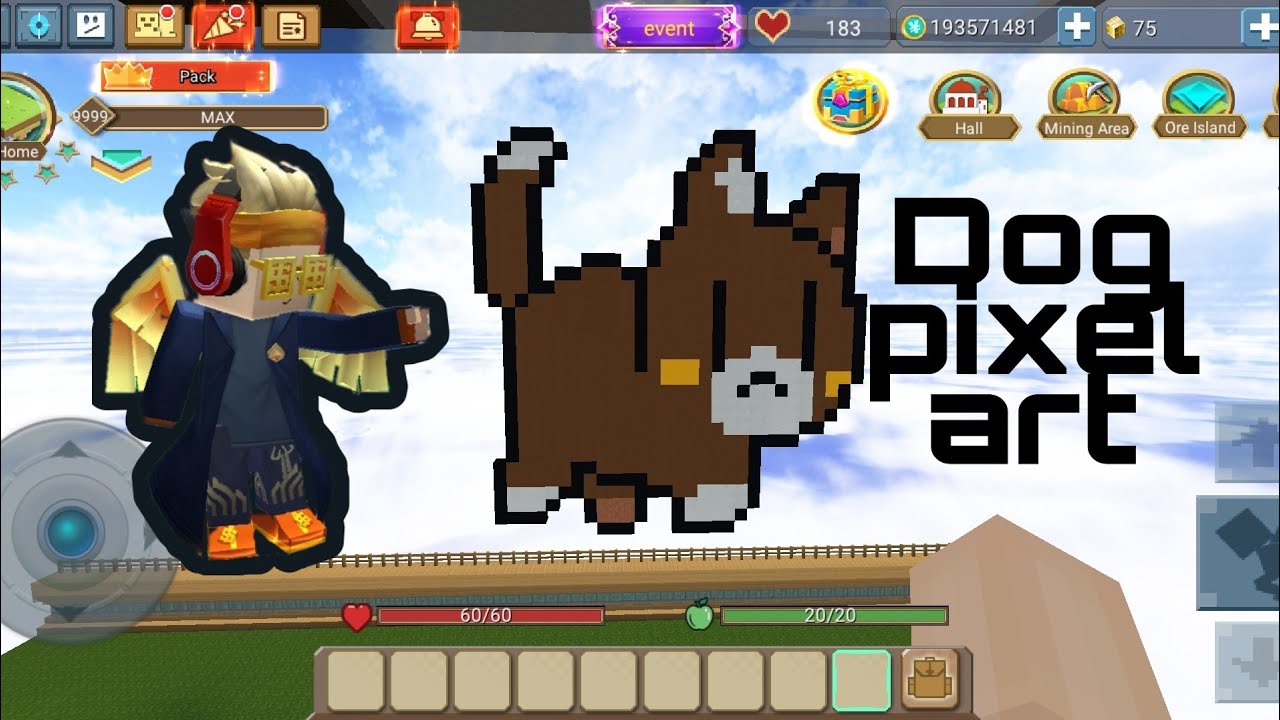 Making a dog in skyblock🐶 (Blockman Go :Blocky mods) - YouTube