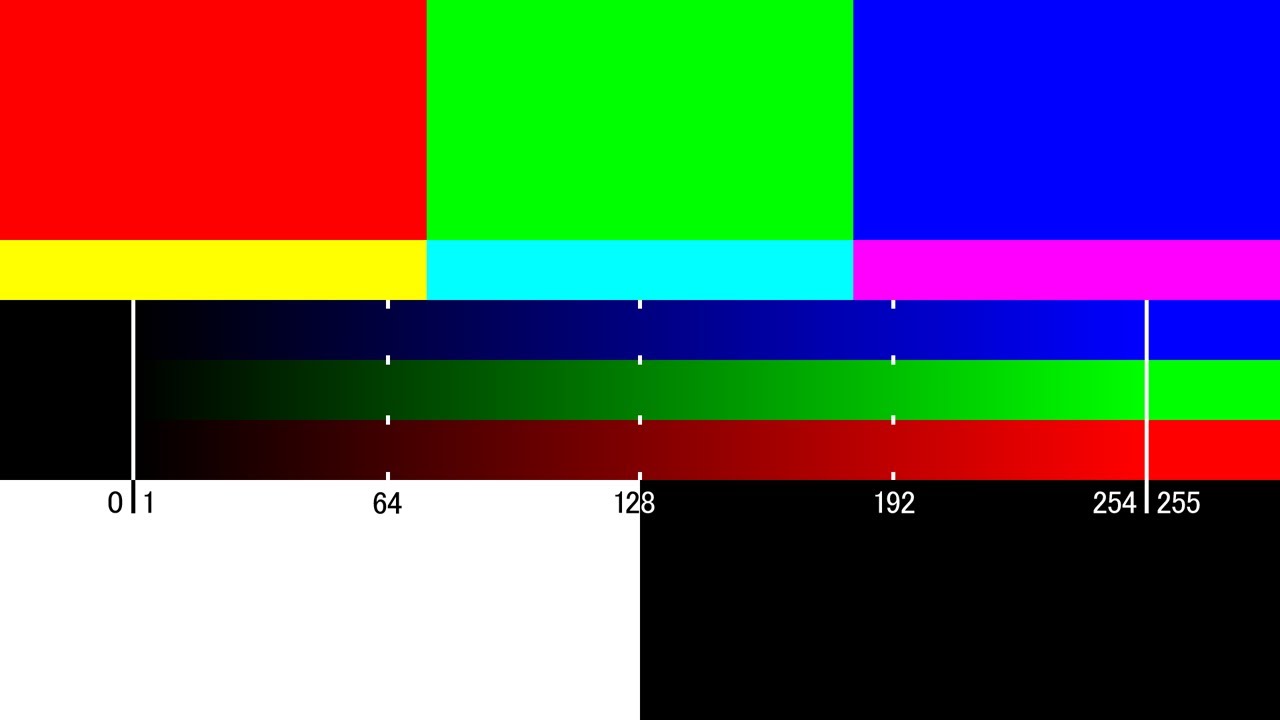 カラーバー BT.709版 - YouTube