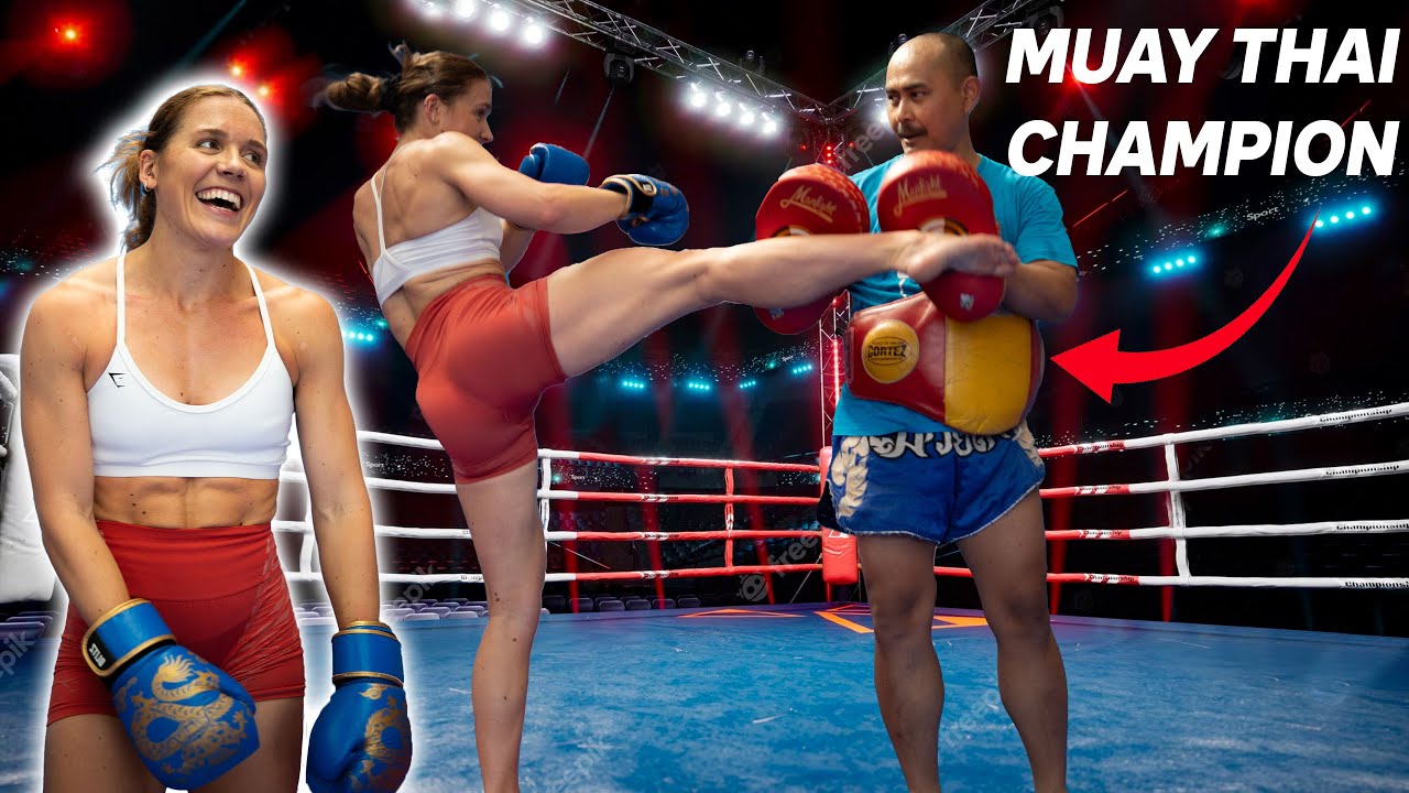 Fitness Girl TRIES Muay Thai *help* - YouTube