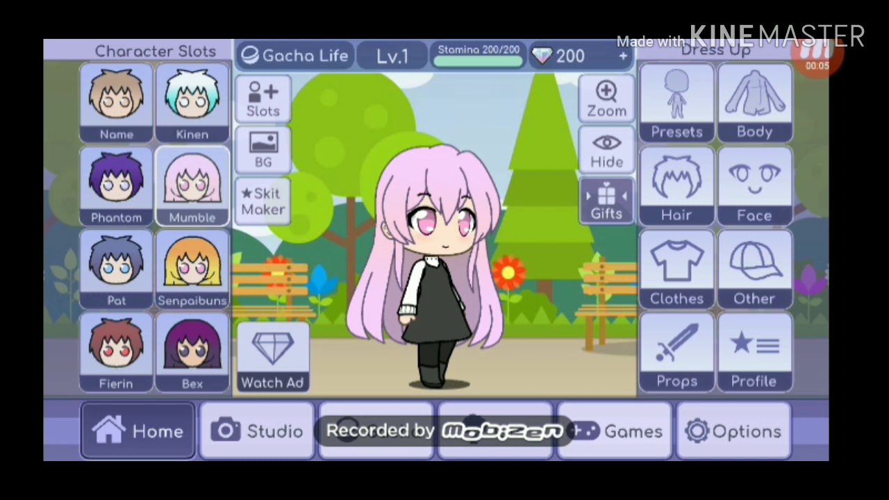 editing a random (gacha) character - YouTube