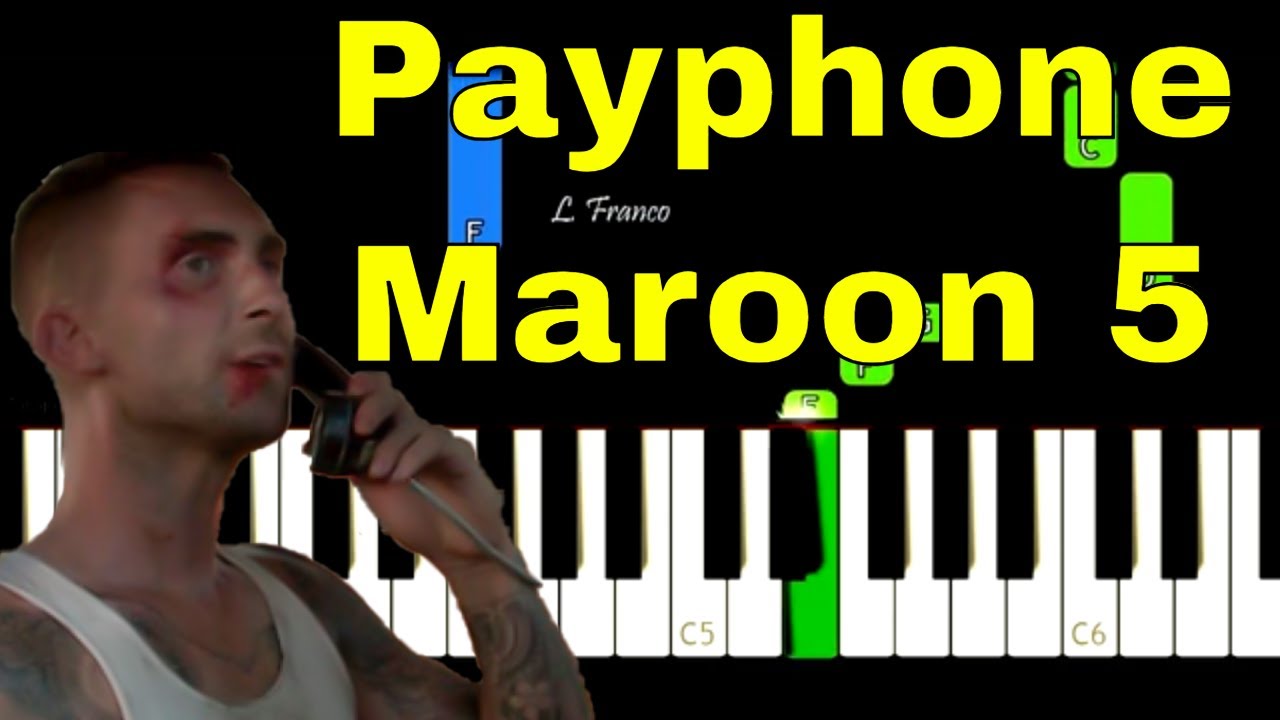 Maroon 5 - Payphone EASY Piano Tutorial - YouTube