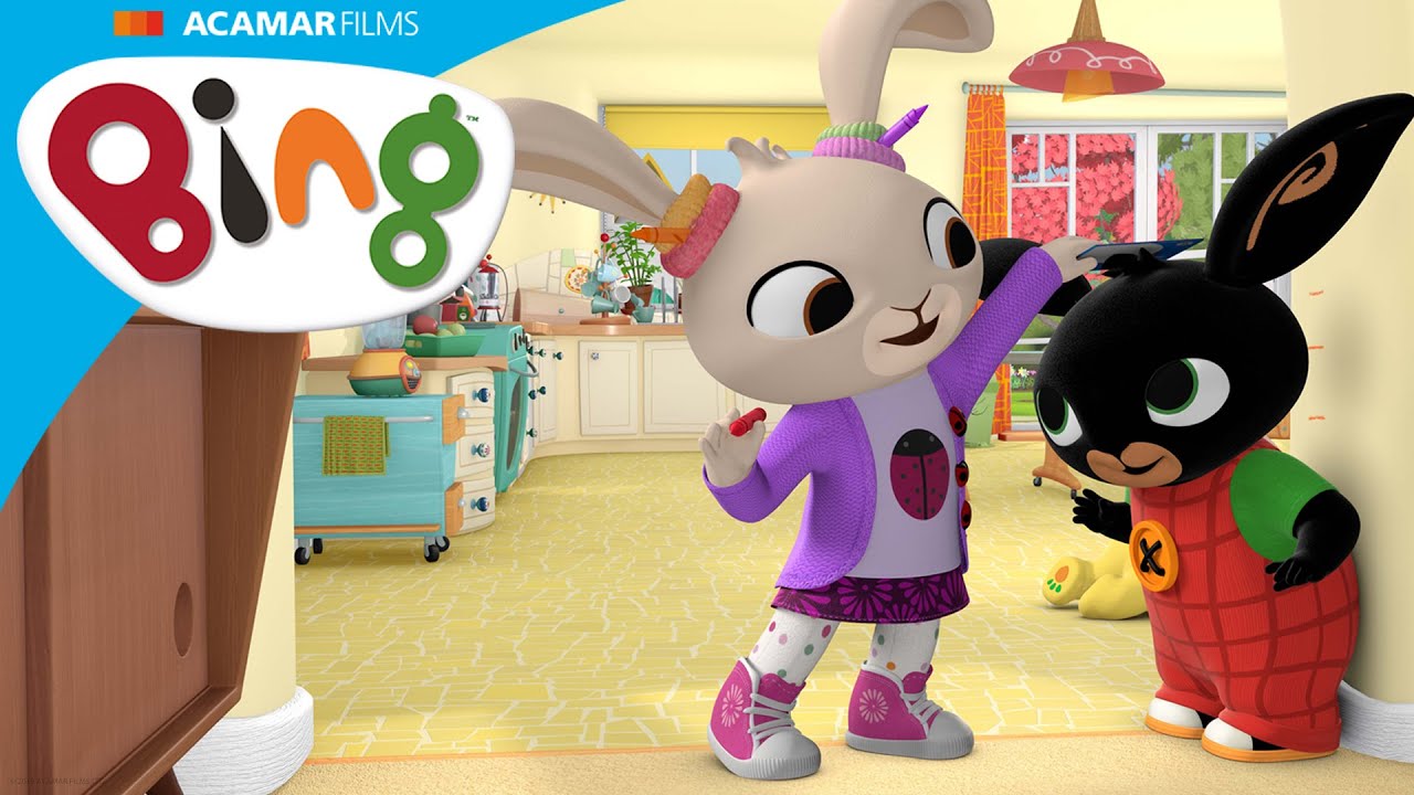 Bing dan Coco sedang mengukur garis tumbuh satu sama lain! | Bing ...