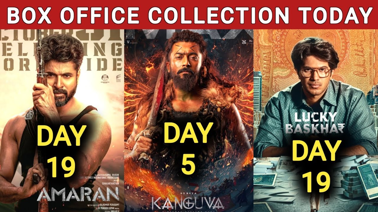 Kanguva Box Office Collection | Amaran Box Office Collection | Lucky ...