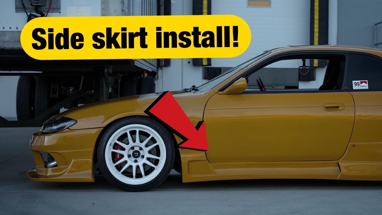 S14.5 side skirt install! - YouTube