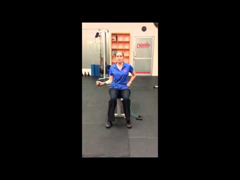 Seated Banded External Rotation of the Shoulder. - YouTube