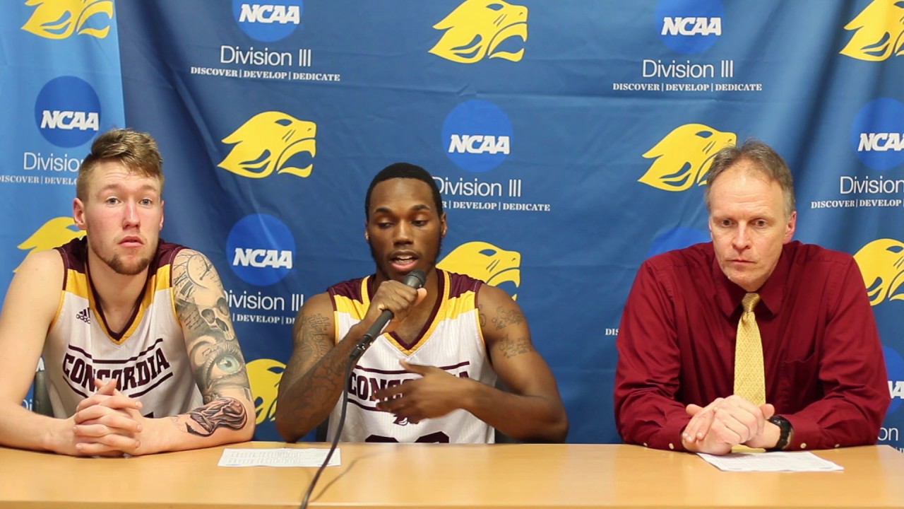CUC Men's Basketball Postgame Edgewood - YouTube