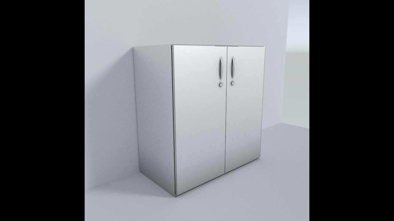 Small Cabinet 3D model made in Blender - YouTube