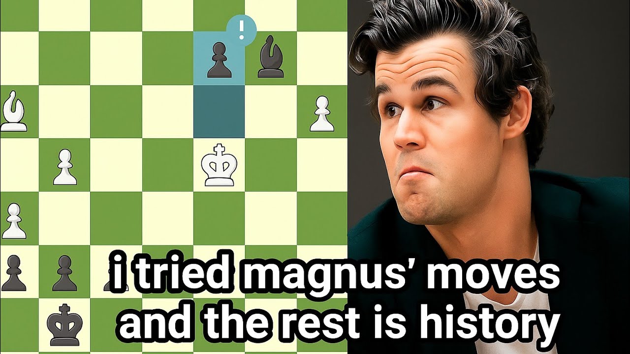 I tried Magnus' strategy, now I'm making history one move at a time. # ...