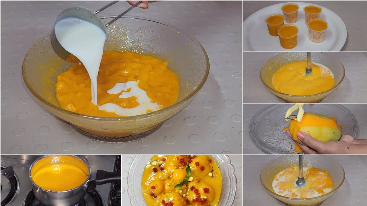 Mango Ice-cream Recipe| आंबा पदार्थ, आम रेसीपी| Ripe Mango |Summer ...
