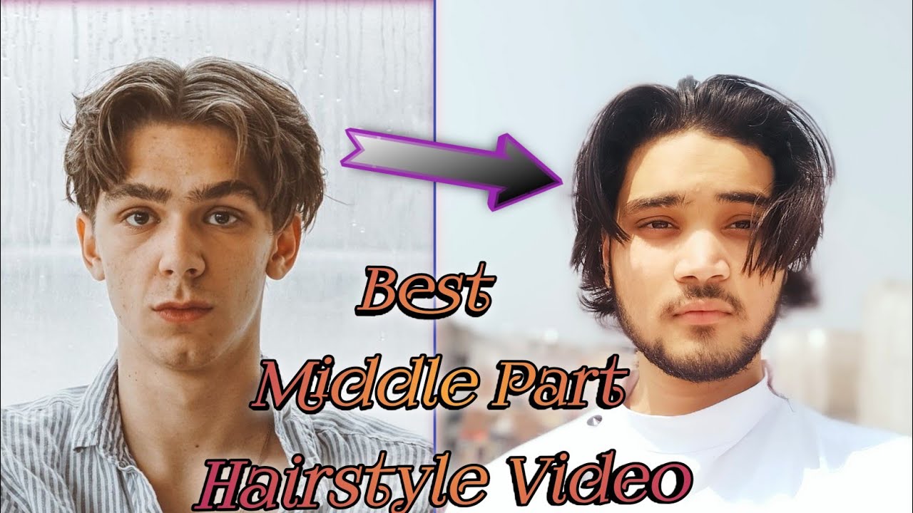Middle Part Hairstyle 🔥| Middle Part Tutorial | Middle Part Hairstyle ...