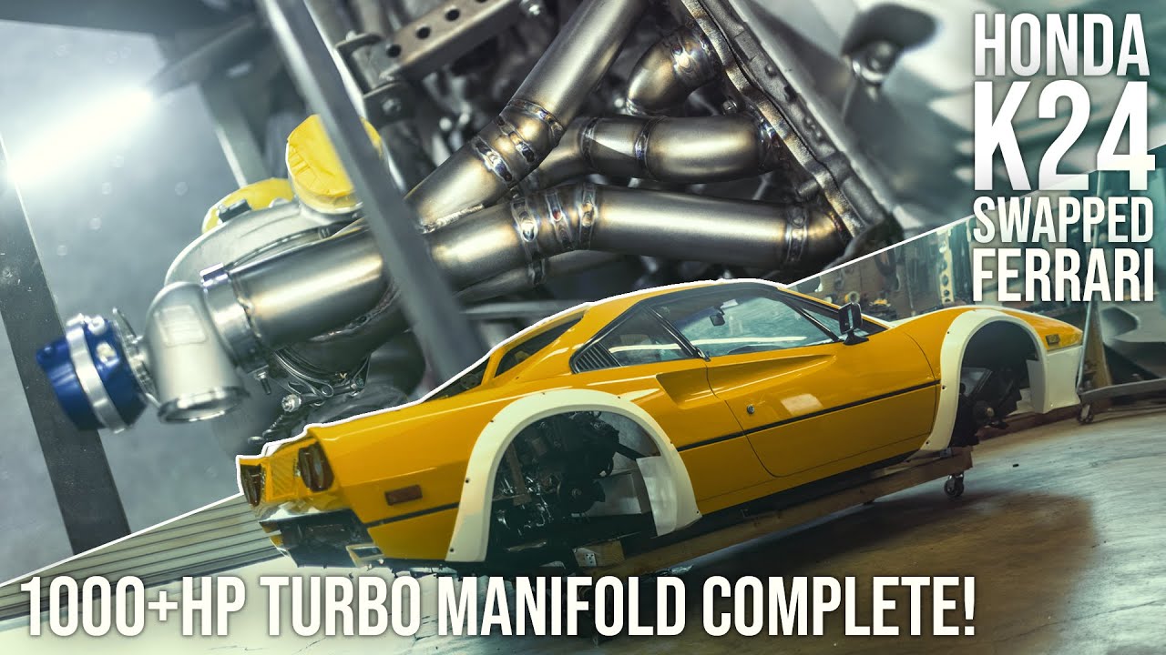 K-Swap Ferrari - 1000+hp Capable Turbo Manifold Complete! - PTIII - Ep ...