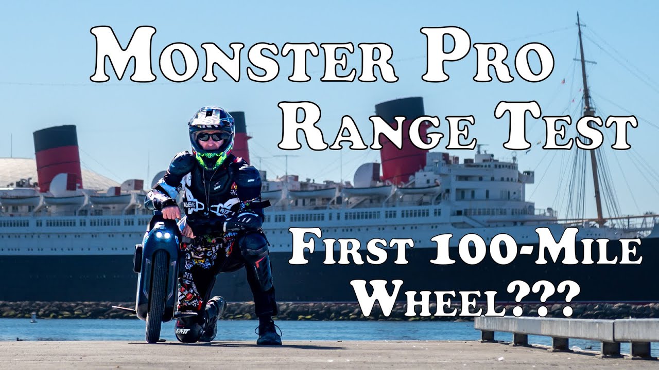 Monster Pro Full Range Test - The First 100-mile Wheel??? - YouTube