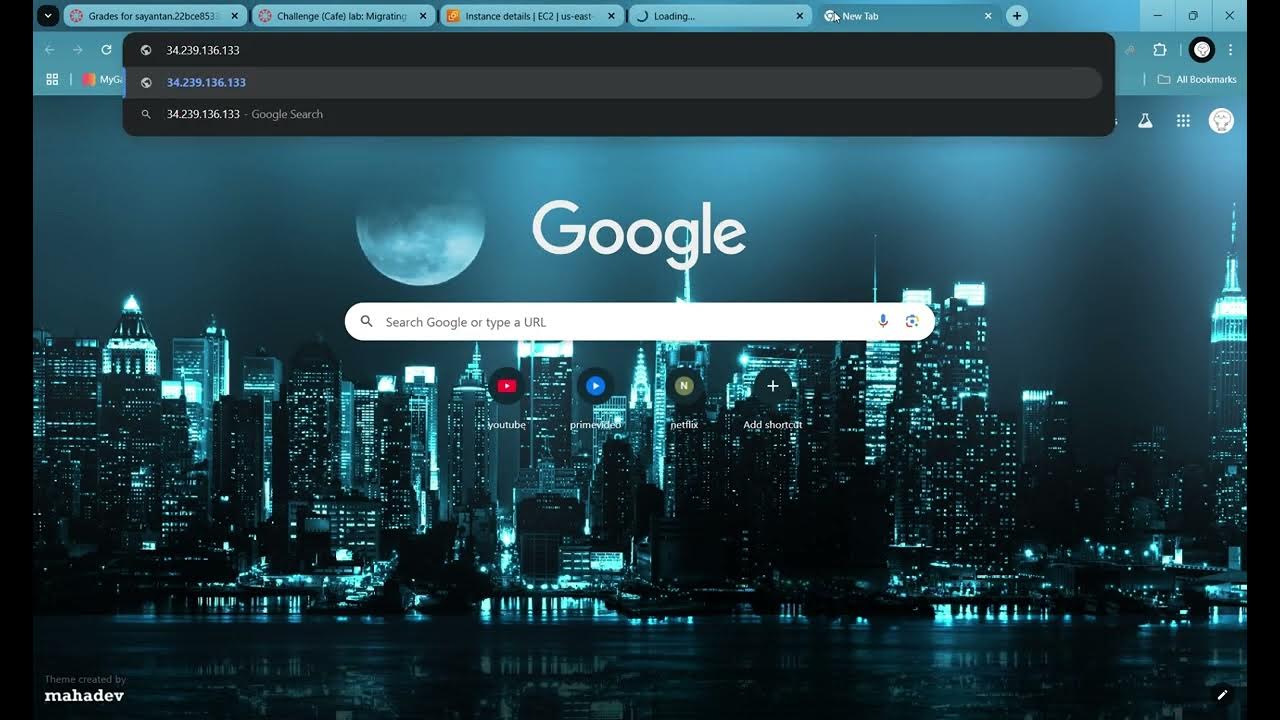 Challenge Cafe lab Migrating a Database to Amazon RDS - YouTube