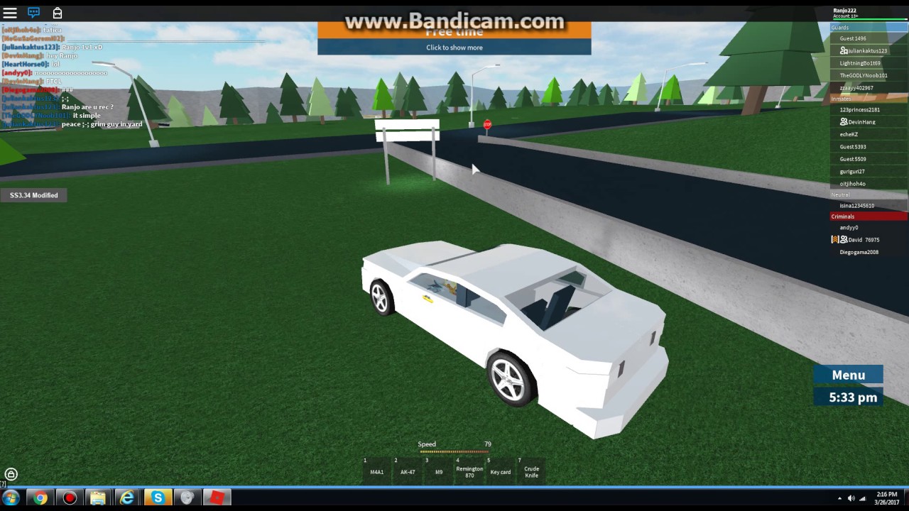 Roblox Prison Life (Part 2) Killed a riot guard - YouTube