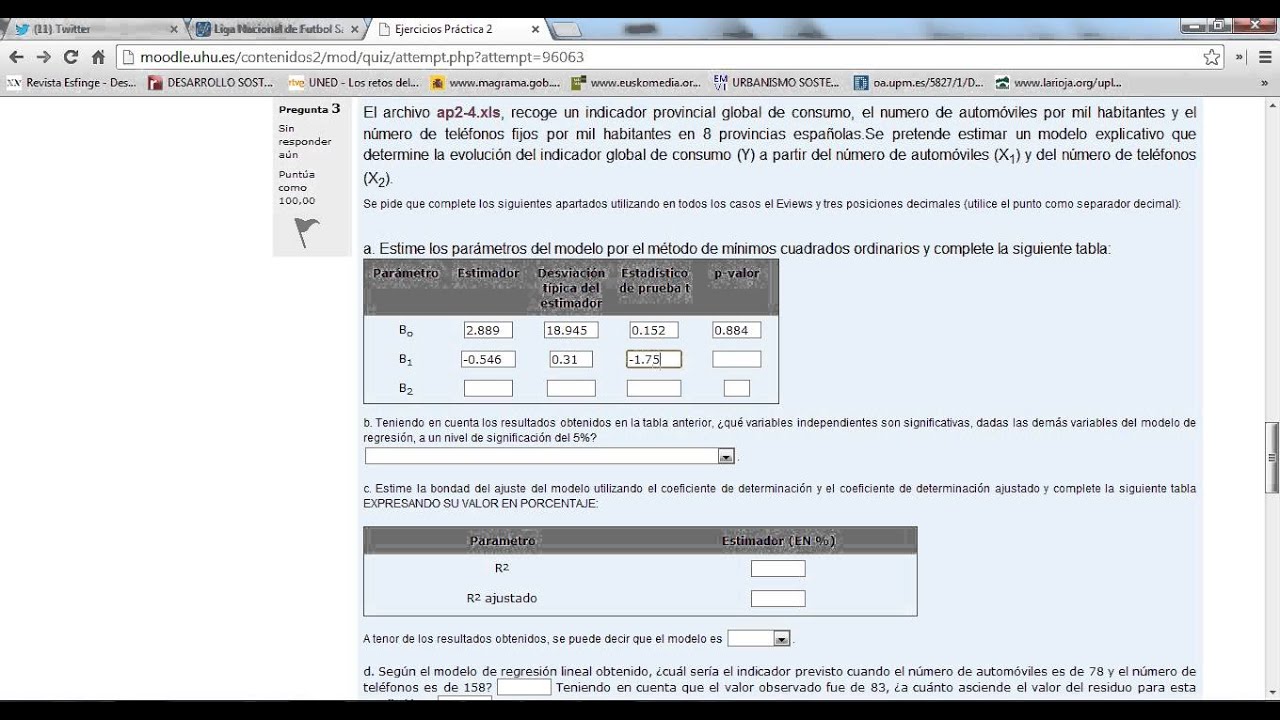 Prácticas Eviews 3.1 para ejercicios de Moodle (UHU) - YouTube