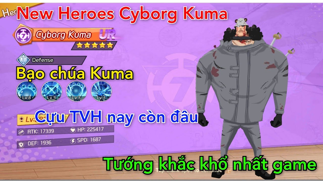 New heroes Cyborg Kuma Bạo chúa nay còn đâu #kbtt #Kuma #kaido # ...