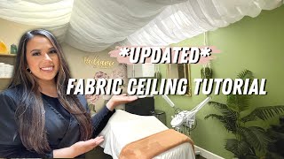 *UPDATED* FABRIC CEILING TUTORIAL | STEP BY STEP DIY FA... | Doovi
