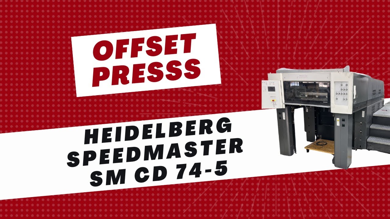 Offset Press Heidelberg Speedmaster SM CD 74-5 | Impresora Offset ...