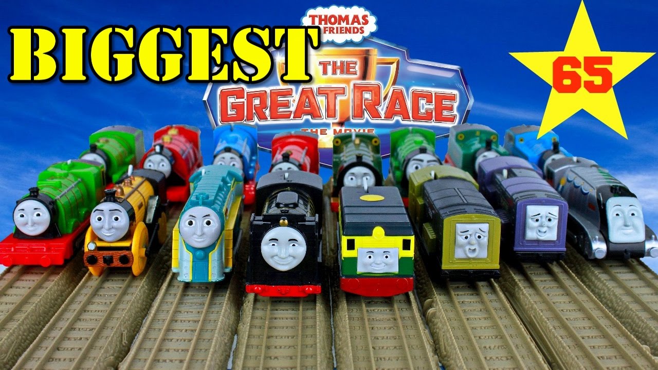NEW BIGGEST THOMAS AND FRIENDS THE GREAT RACE #65 TrackMaster Thomas ...