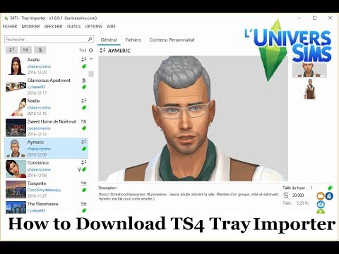 How to Download TS4 Tray Importer - YouTube