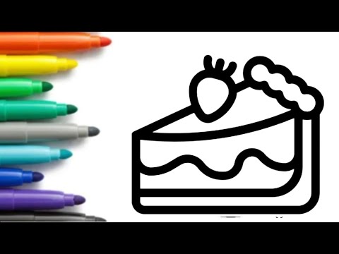 How to draw 🍰 pastry step by step very easy drawing for beginners for ...