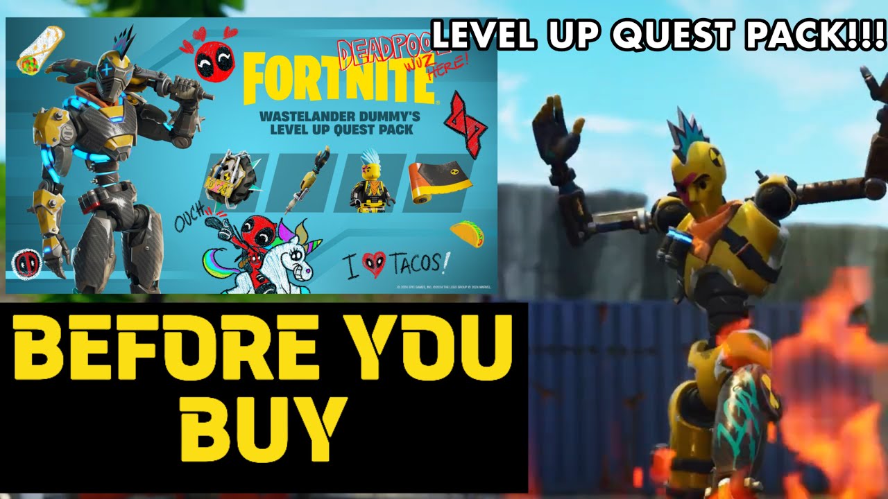 WASTELANDER DUMMY'S LEVEL UP QUEST PACK REVIEW | NEW SWEAT SKIN?🥸 - YouTube