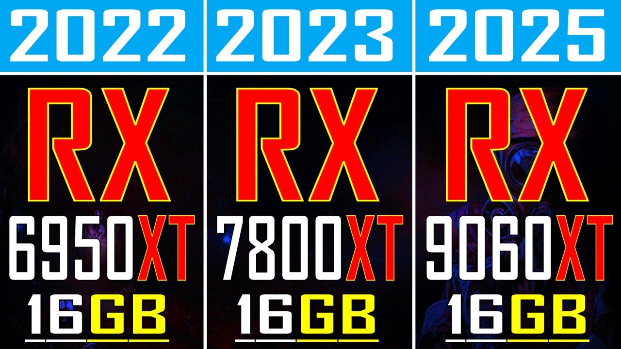 RX 6950XT vs RX 7800XT vs RX 9600XT -- NEW DRIVER || PC GAMES TEST ...