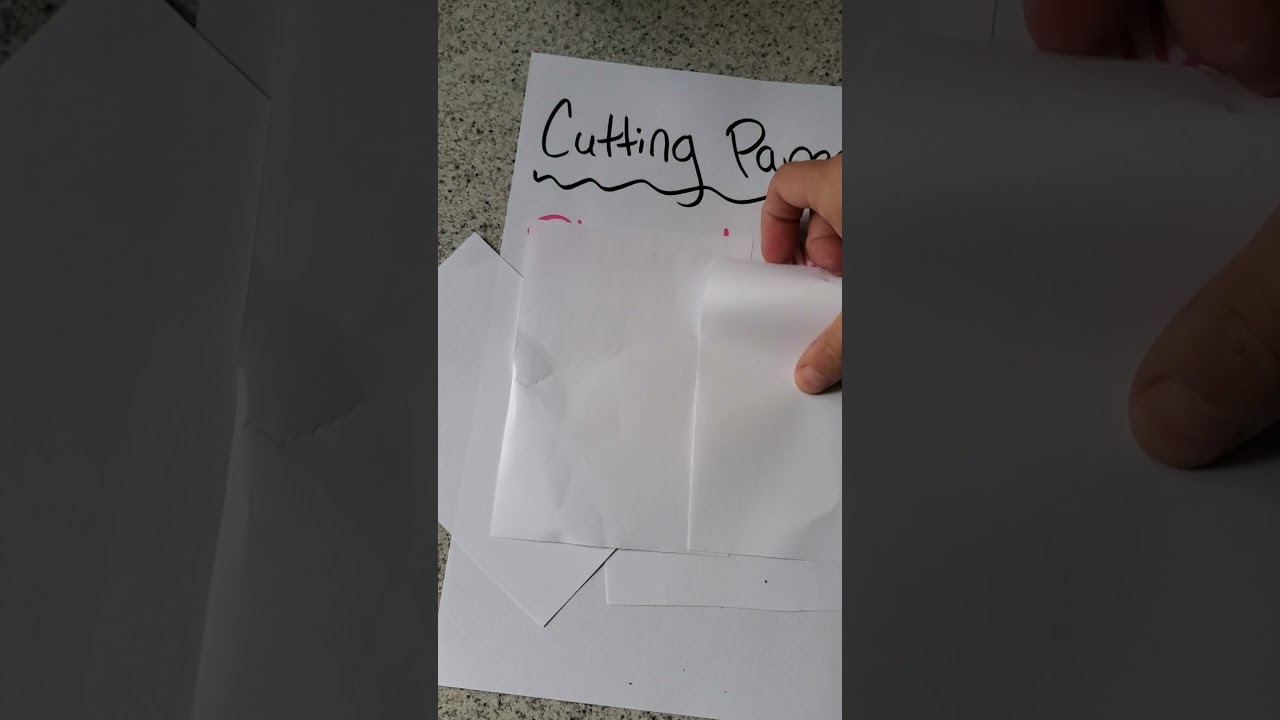 Cutting Paper- Physical Change - YouTube