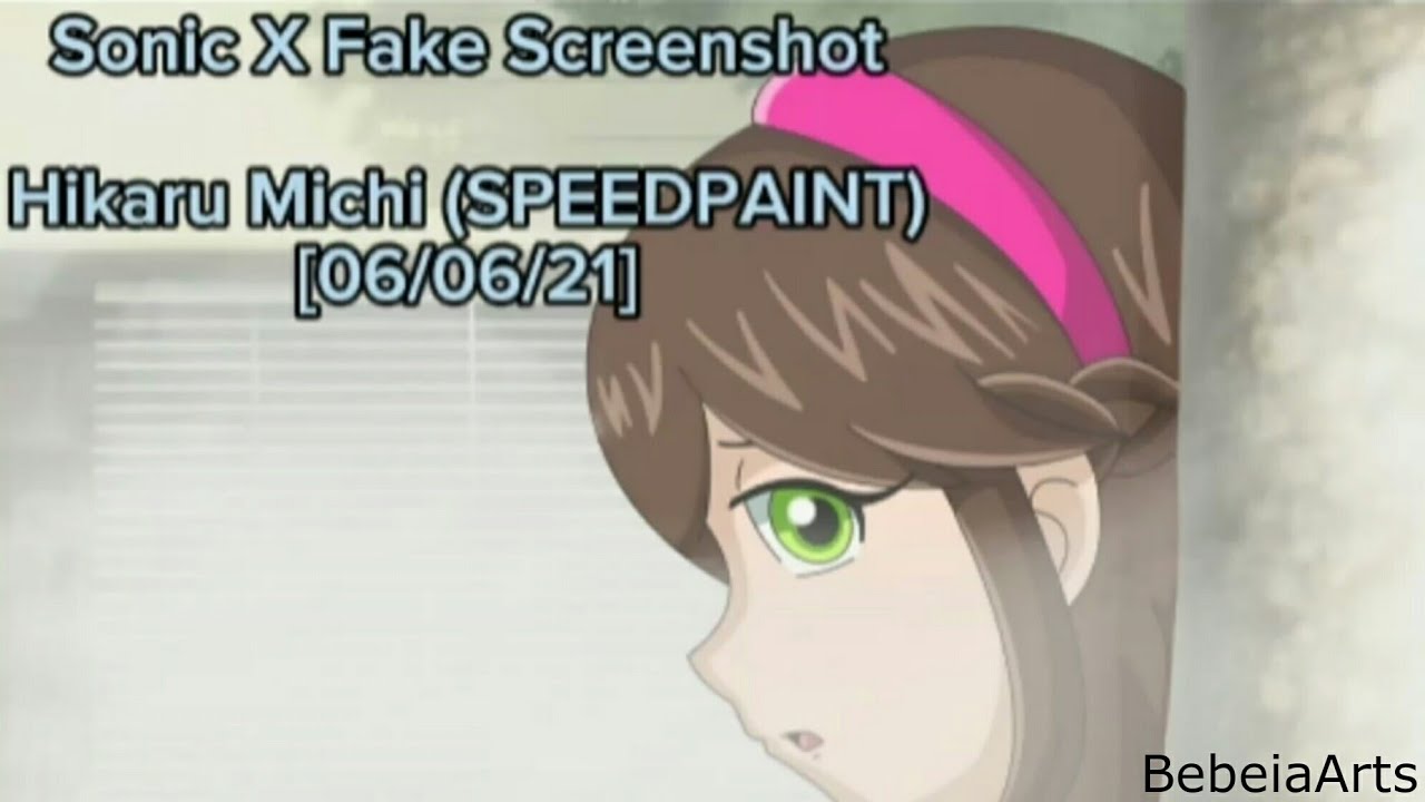 Hikaru Michi - Sonic X Fake Screenshot (SPEEDPAINT) [Read Description ...